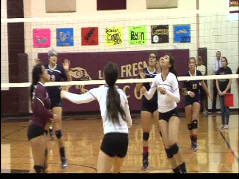 Los Fresnos Downs Brownsville Veterans, Leads 32-6A Volleyball - YouTube