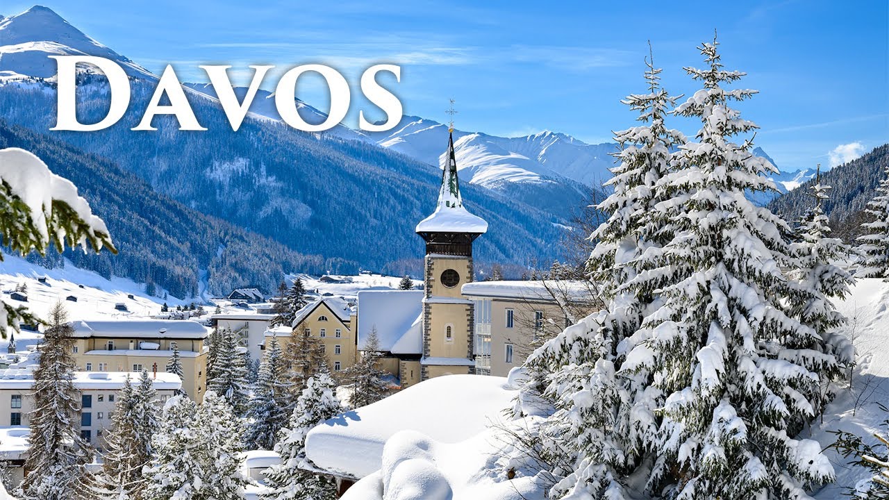 Walking Tour of Magnificent Davos, Switzerland 4K - The Most Beautiful ...