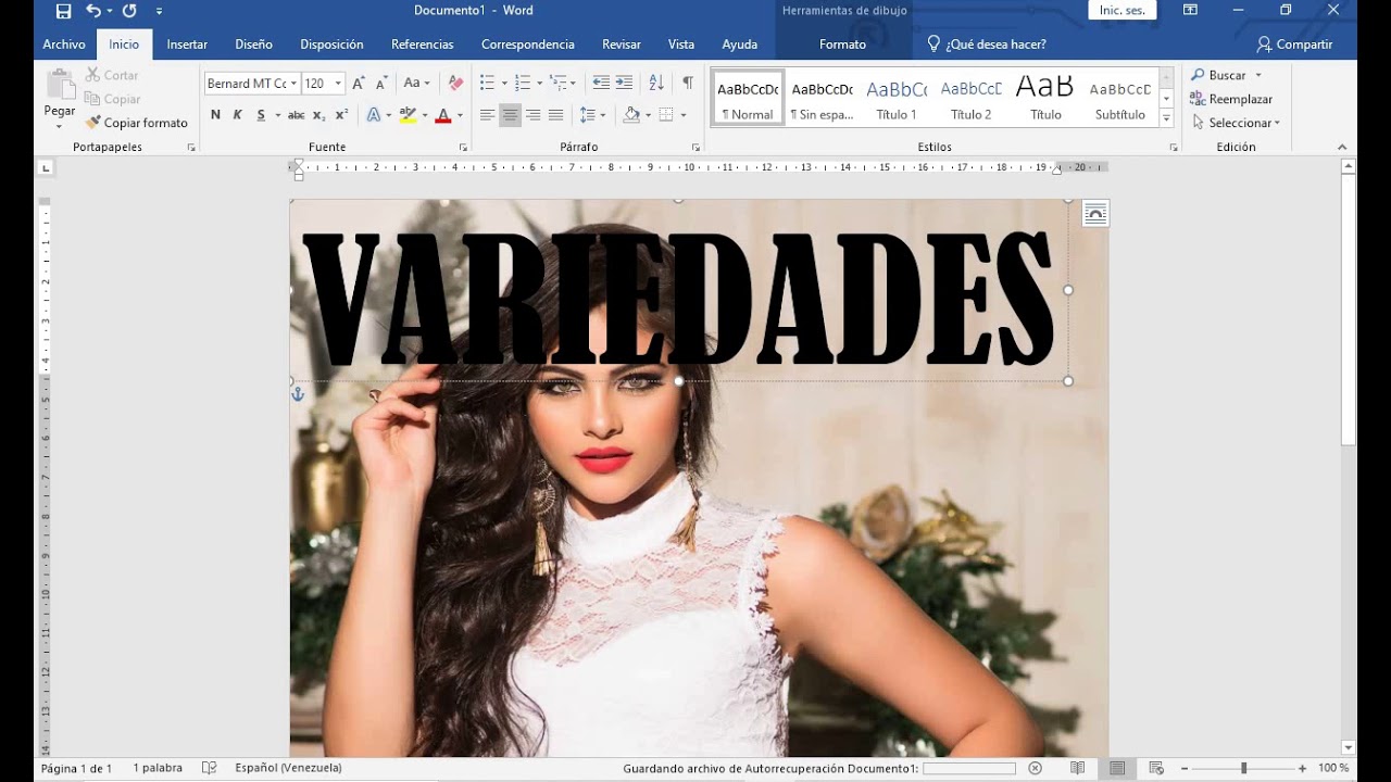 Portada de revista en Word - YouTube