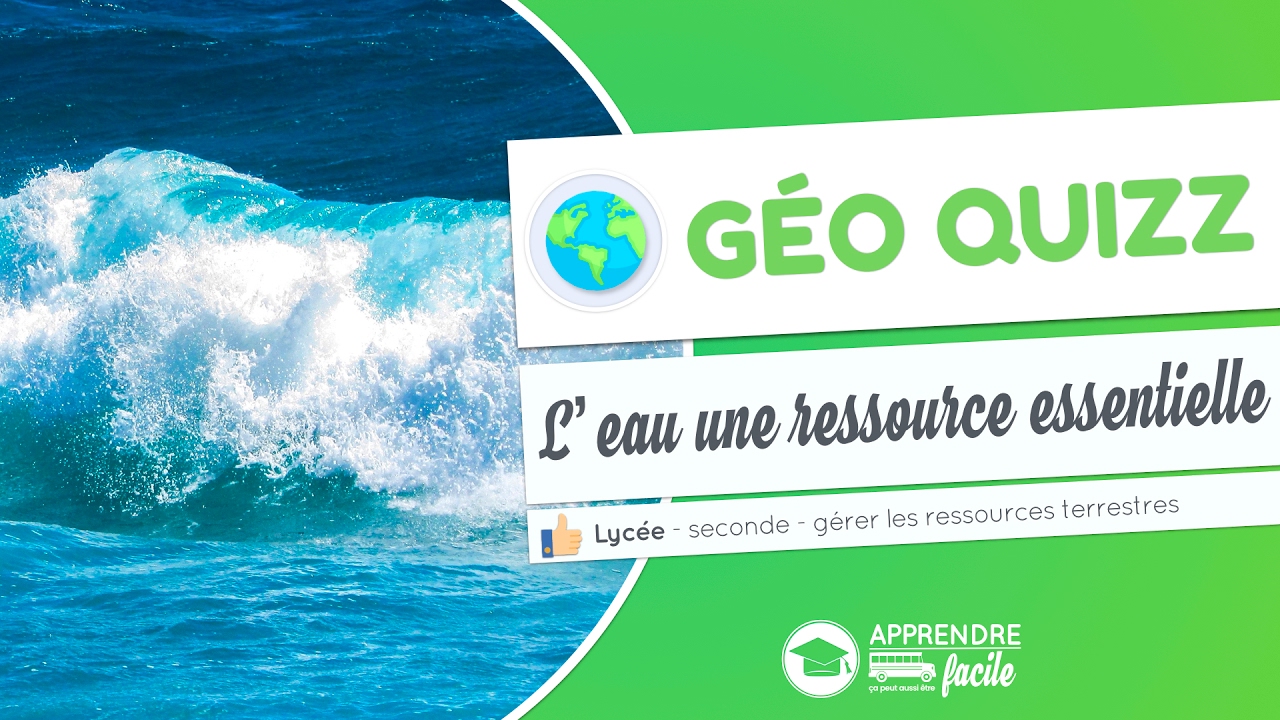 Quizz - L'eau une ressource essentielle - YouTube