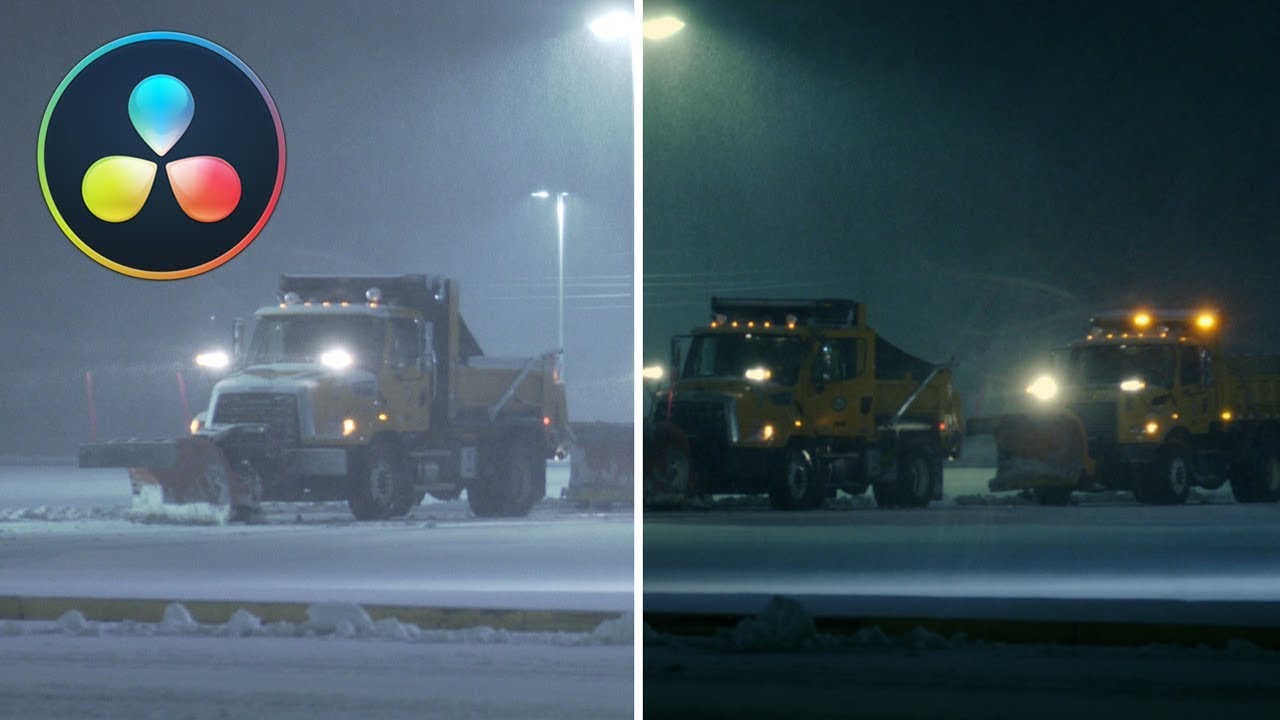 Blade Runner 2049 Night City Snow Color Grade (DaVinci Resolve) - YouTube