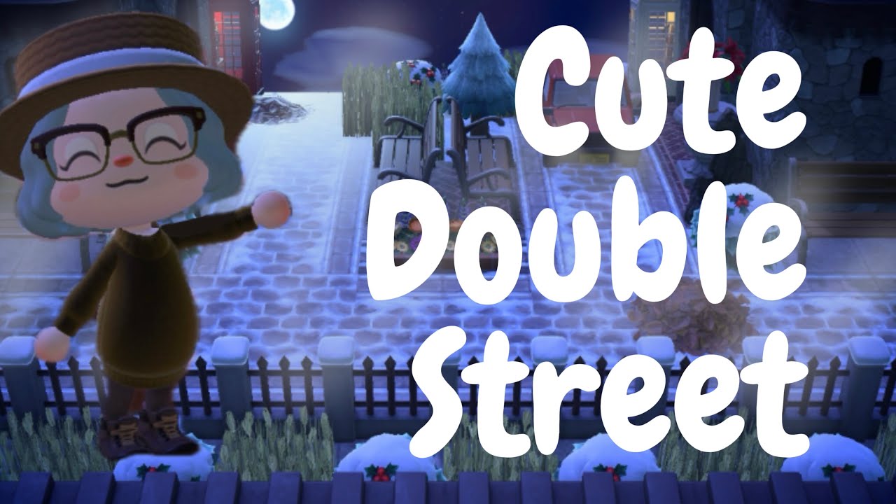 Building a Double-Street On My Winter Animal Crossing New Horizons ...