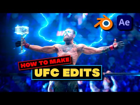 How to make UFC EDITS 💢 (After effects, blender tutorial) - YouTube