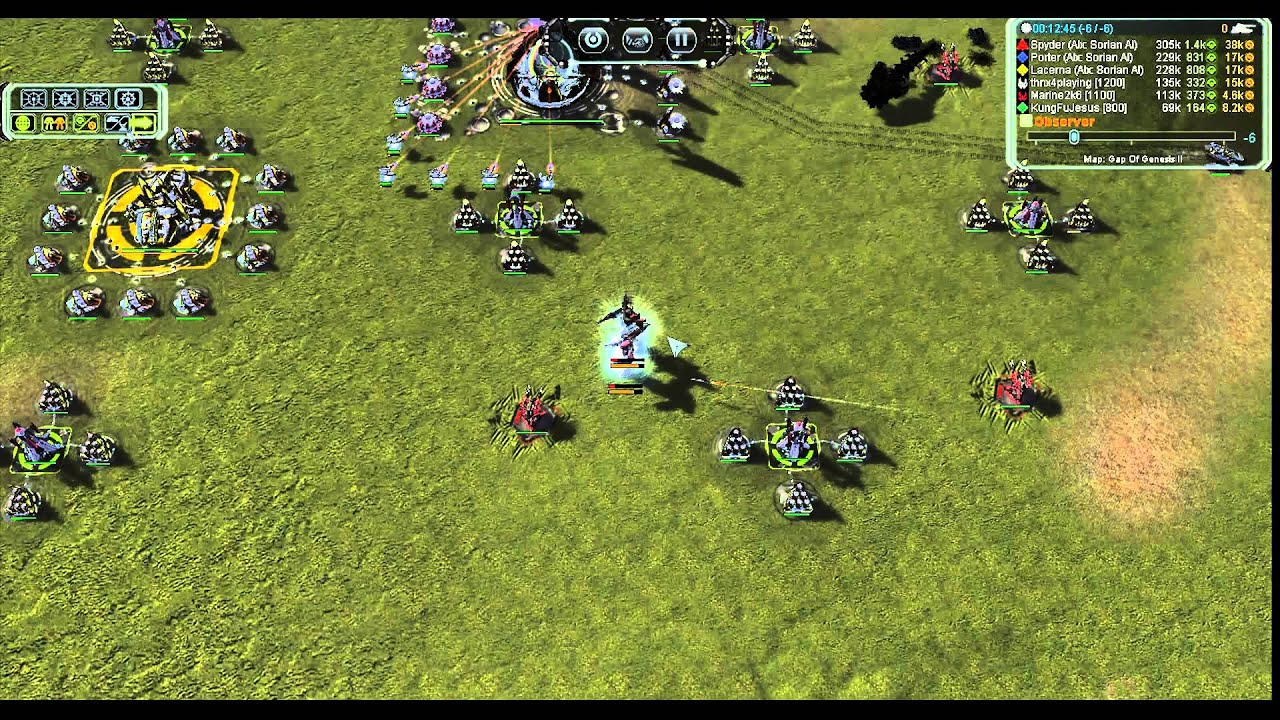 SupCom - Reaper losing 2 ACU's - YouTube