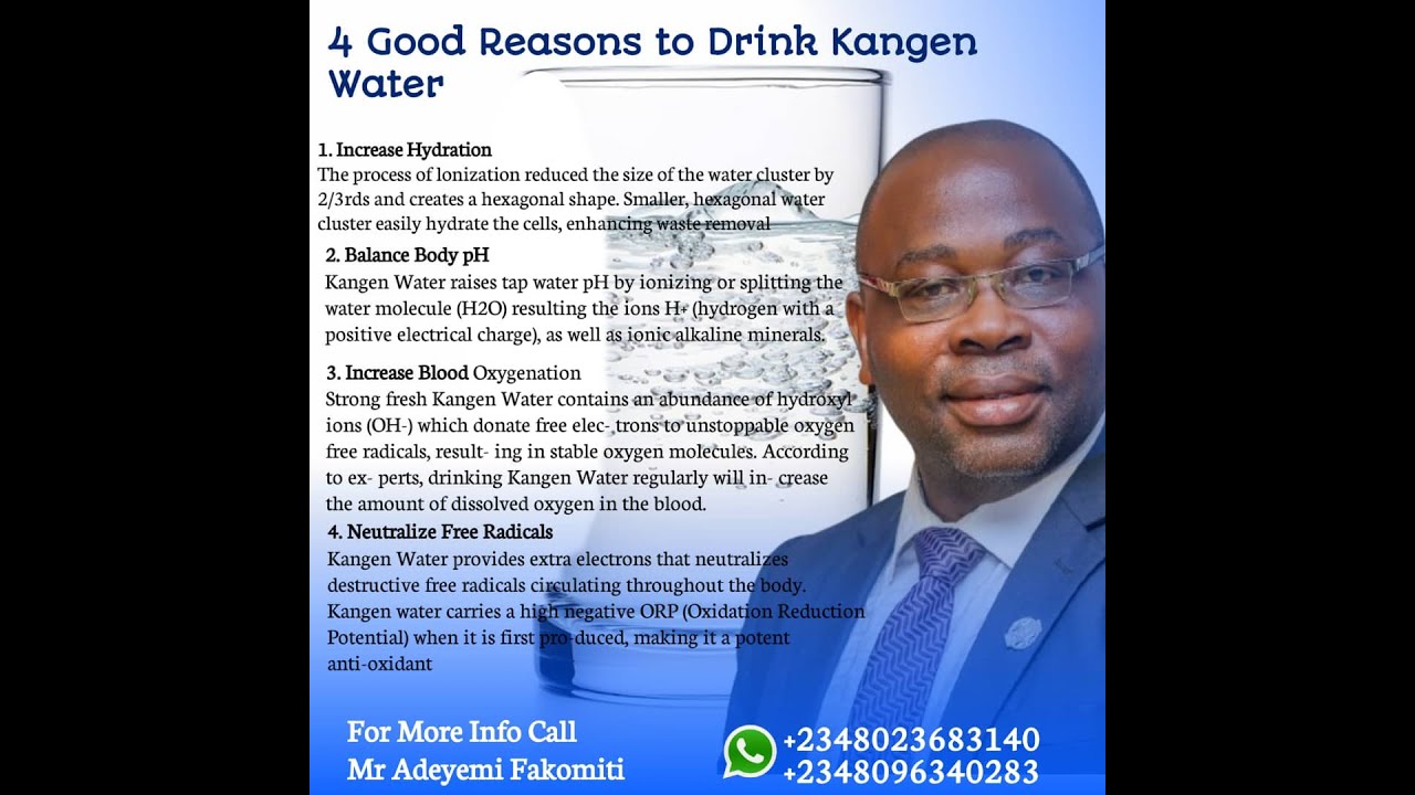 THE BEST WATER TECHNOLOGY IN THE WORLD KANGEN WATER CHANGE YOUR WATER ...