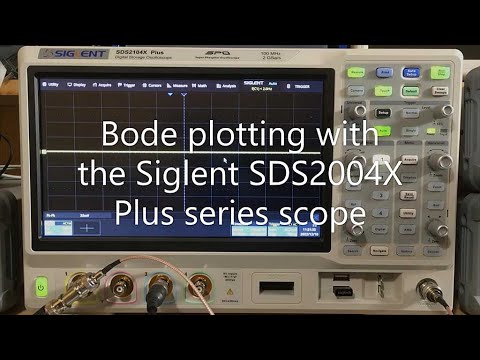 0008 - Bode plotting with the Siglent SDS2004X Plus series oscilloscope. - YouTube