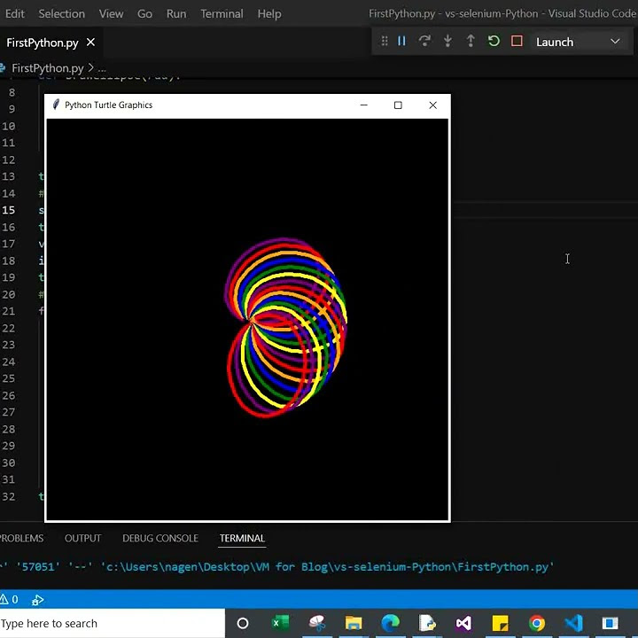 Draw a circle Ellipse Using Python Turtle Graphic - YouTube