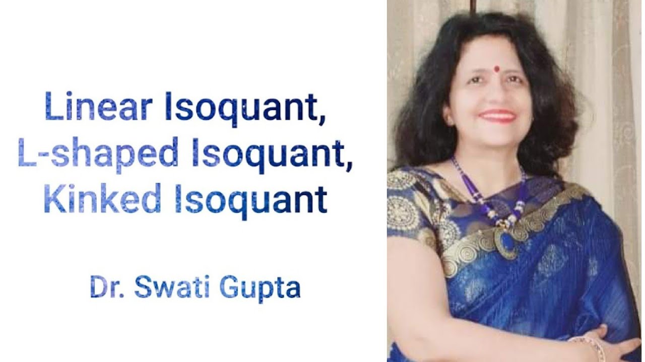 Linear Isoquant, L-Shaped Isoquant and Kinked Isoquant by Dr Swati ...