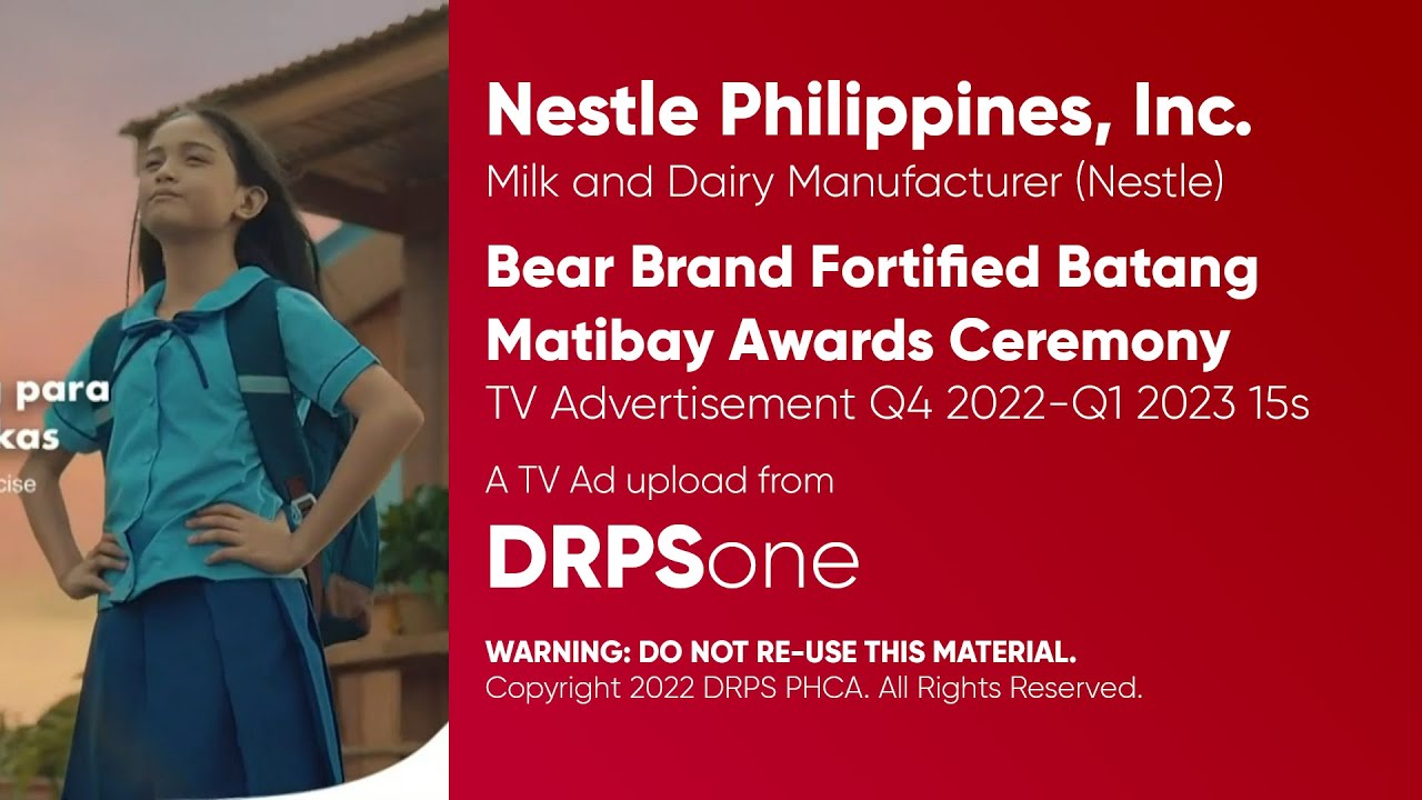 Bear Brand Fortified Batang Matibay Awards Ceremony TV Ad Q4 2022-Q1 ...