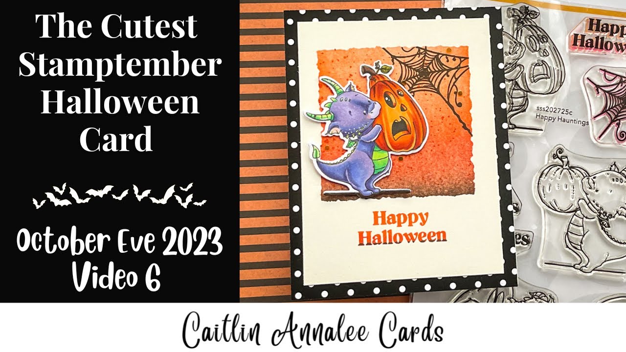 The Cutest Stamptember Halloween Card | Copic Coloring and Ink Blending ...