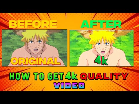 how to make 4kcc | normal video convert into 4k video | tutorial - YouTube