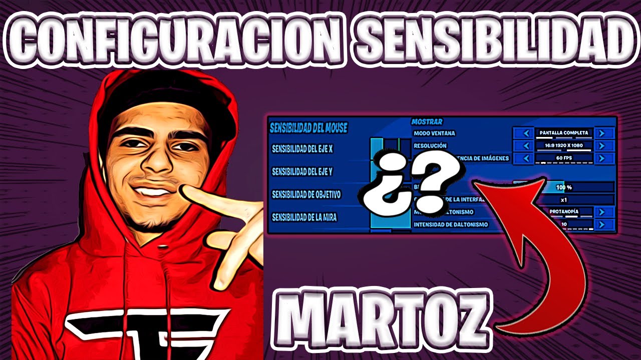 🤩CONFIGURACIÓN Y SENSIBILIDAD de FAZE MARTOZ 2020, en FORTNITE CAPITULO ...