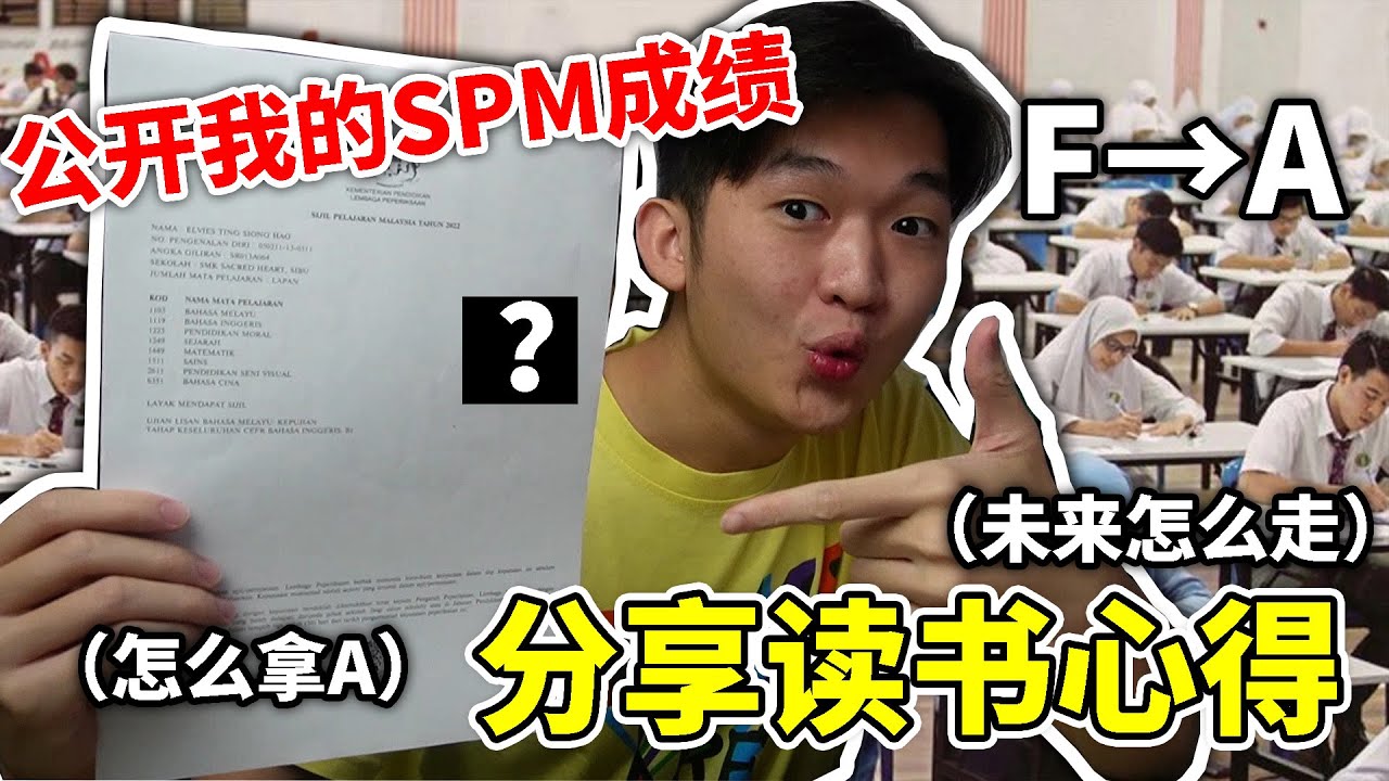 公开我的SPM成绩！分享我这么多年来的读书心得！SHOWING MY SPM RESULT【小方块】 - YouTube