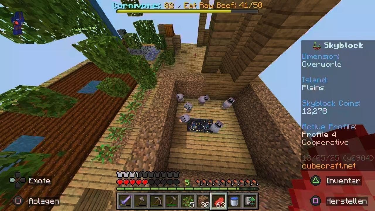 Minecraft CubeCraft skyblock #7 - YouTube