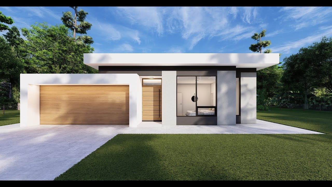 Modern Single Storey Villa Render Horizon | McDonald Jones Homes