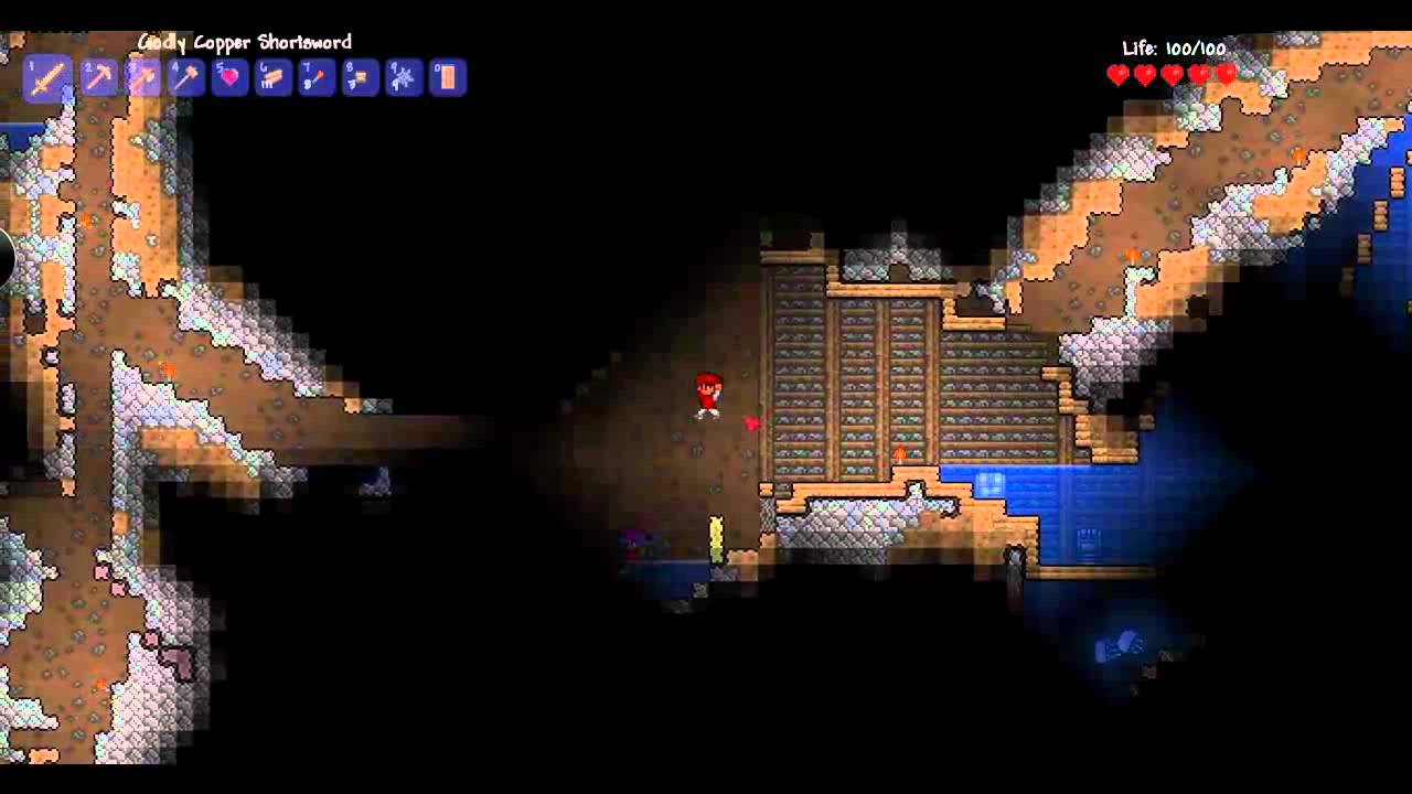 Lets Play:Terraria ep.3 more mining and exploring - YouTube