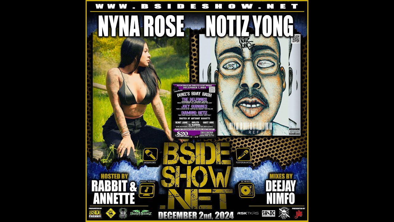 BSIDE SHOW ~ Ep. 706 ~ Nyna Rose ~ Notiz Yong ~ Cash - YouTube