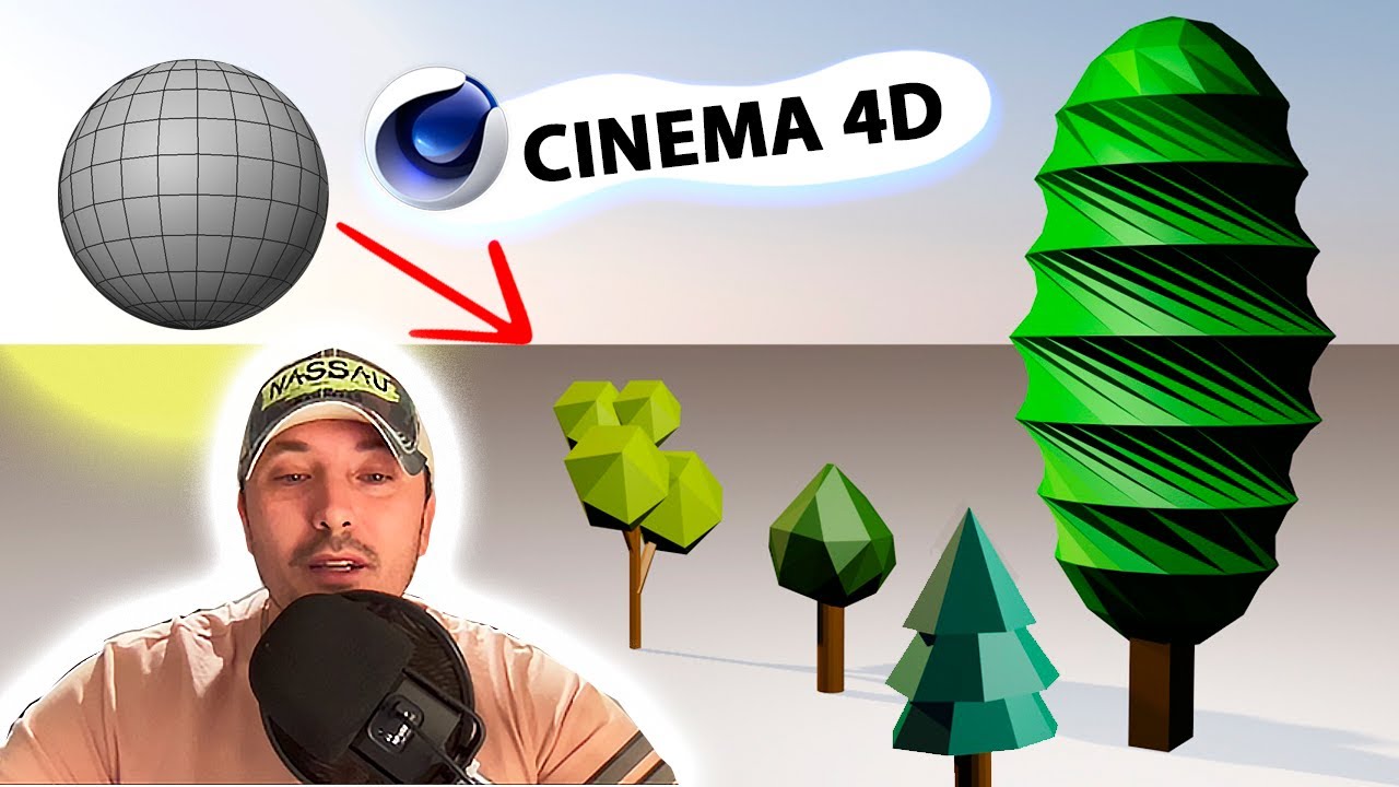 ЯК ЗРОБИТИ ДЕРЕВА в CINEMA 4D? (LOW POLY) - YouTube