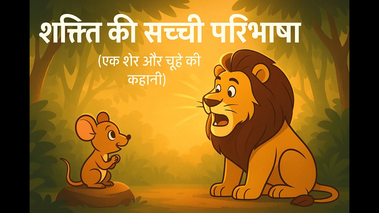 शक्ति की सच्ची परिभाषा🦁(एक शेर और चूहे की कहानी)The Meaning of Strength ...