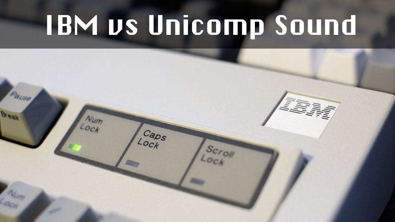 IBM vs Unicomp Model M Sound - YouTube