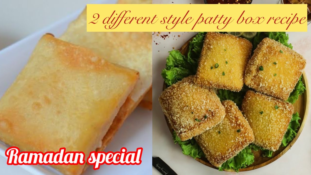 Different style chicken patty box recipe |How to make patty box ...
