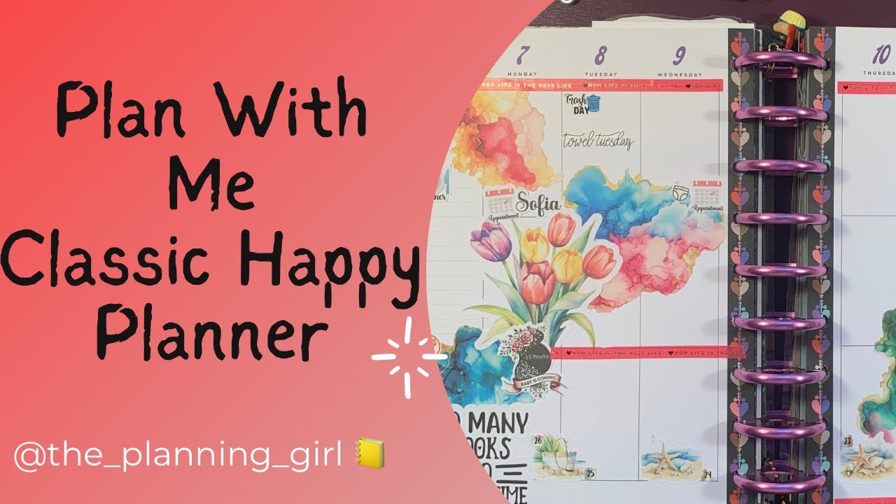 Plan With Me | Classic Happy Planner - YouTube