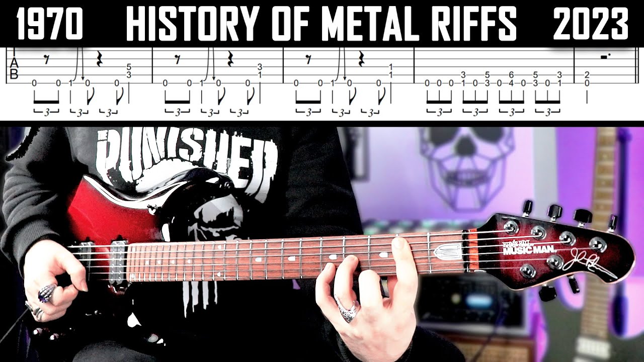 HISTORY OF METAL RIFFS | +TABS - YouTube