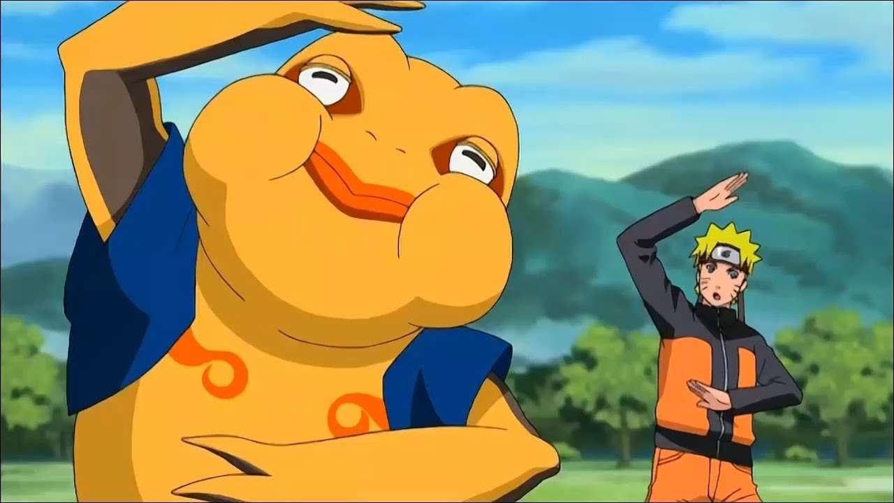 Los Sapos de Naruto: Gamatatsu El Sapo Dragón - YouTube