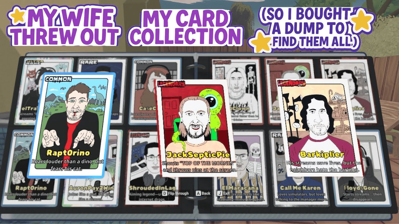 Funny YOUTUBER CARDS! My Wife Threw Out My Card Collection, So I Bought ...