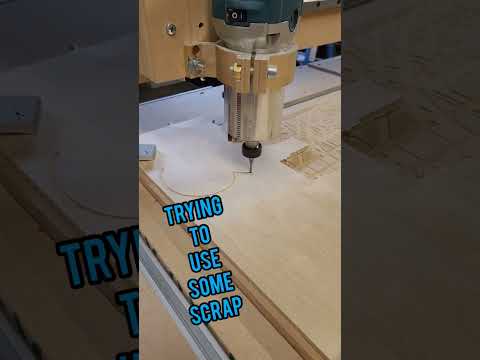 Fail! 😫 The scrap was big enough, but I put it in the wrong spot. CNC ...