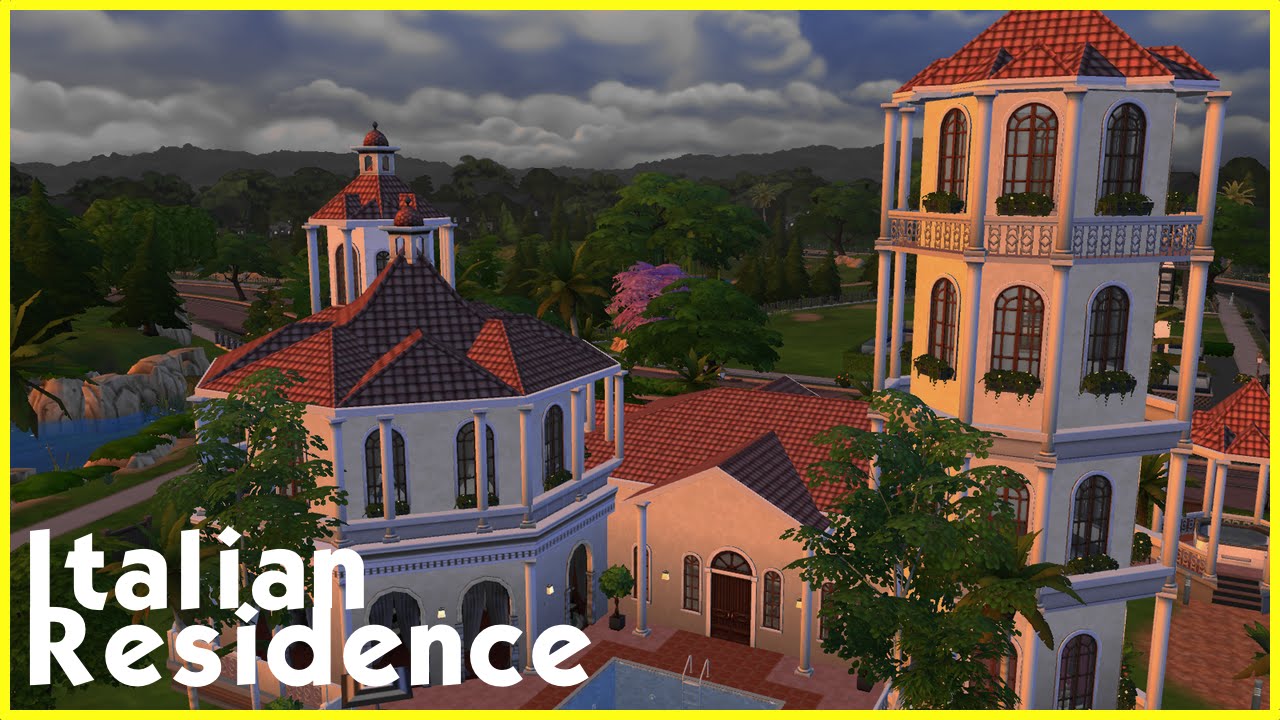 Sims 4 Speedbuild: ★ Italian Residence ★ - YouTube