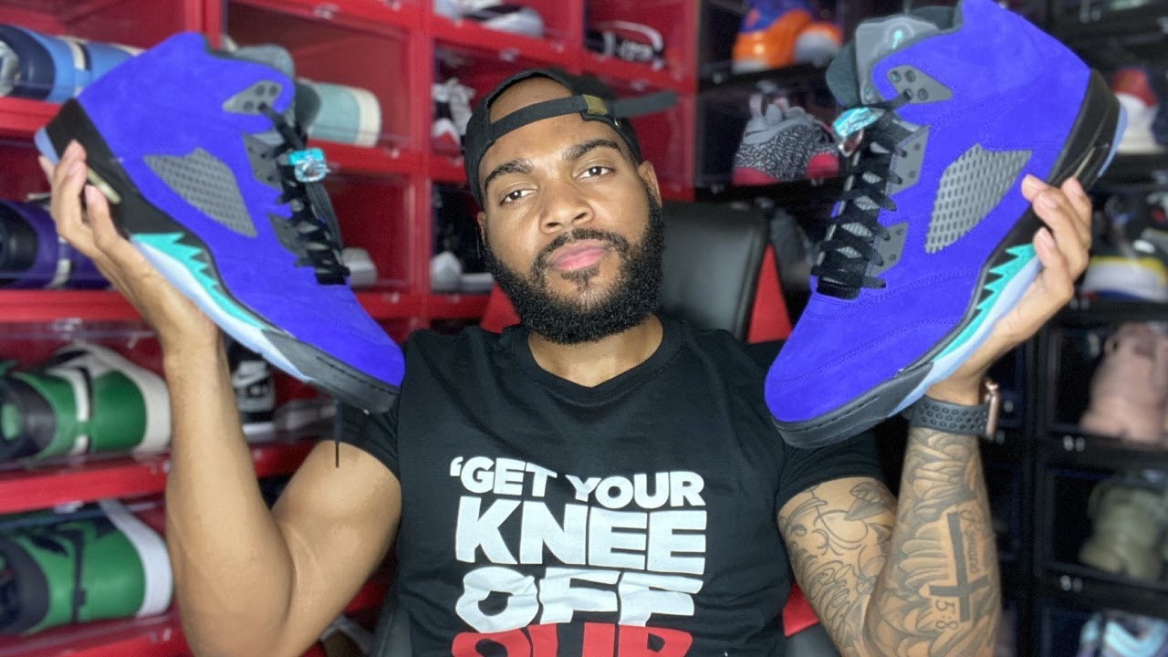 Air Jordan Retro 5 "ALTERNATIVE-GRAPE🍇🍇🍇🍇" EARLY REVIEW!!!!! | UNBOXED ...