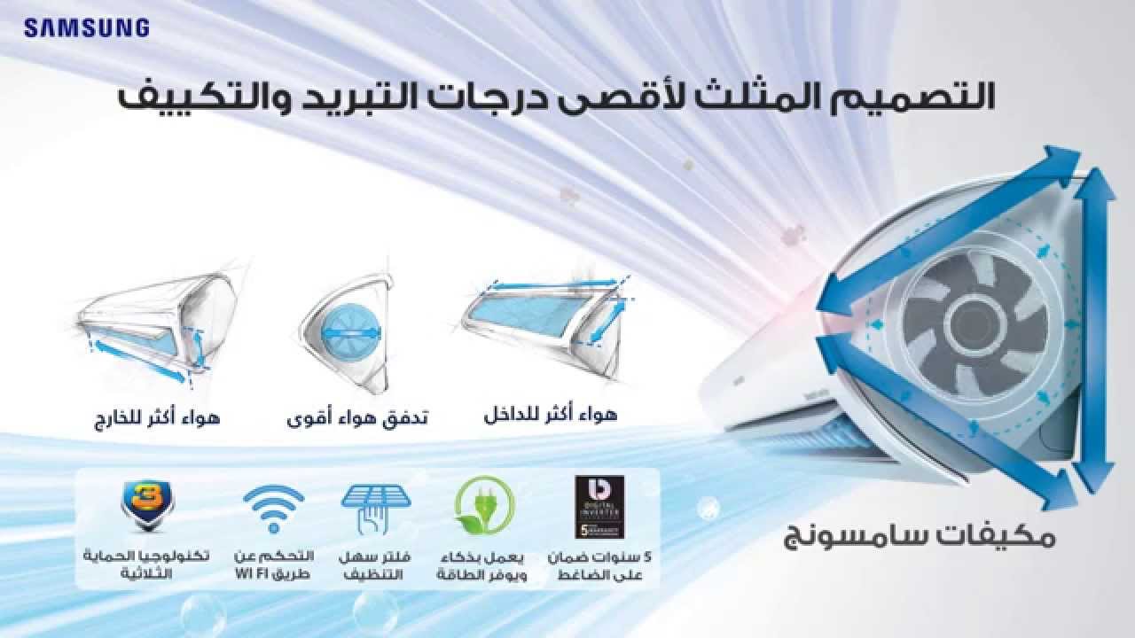 Samsung Air Conditioner Triangle Design مكيفات سامسنوج بالتصميم المثلث ...