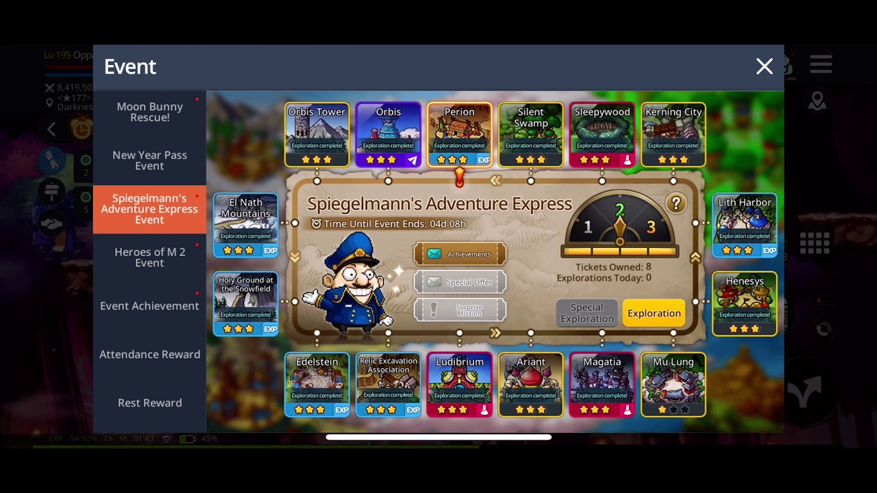 MapleStory M - Spiegelmann’s Adventure Express Event - YouTube