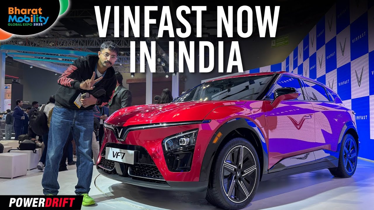 VinFast VF7 First Look | VinFast Debuts in India | Bharat Mobility Expo ...