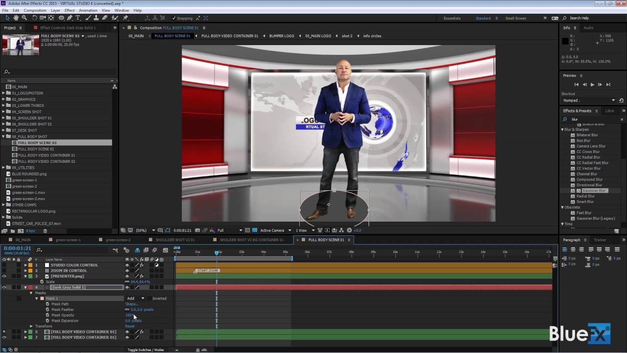 The BlueFX Virtual Studio 4 Quick Demonstration VS4 - YouTube