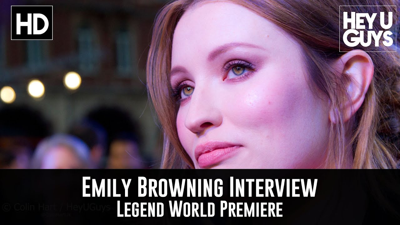 Emily Browning Interview - Legend World Premiere - YouTube