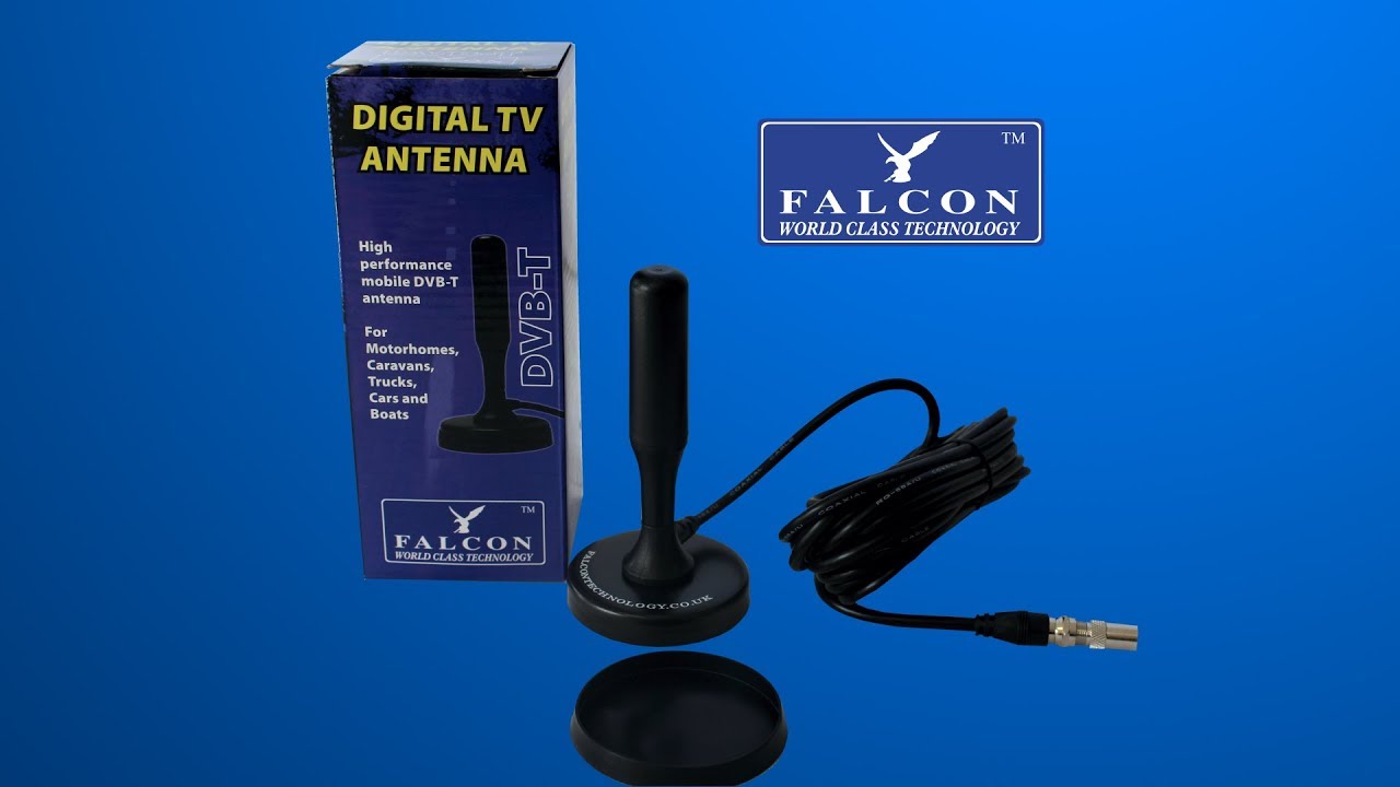 Falcon Magnetic Mount Freeview Digital TV & DAB Aerial - YouTube
