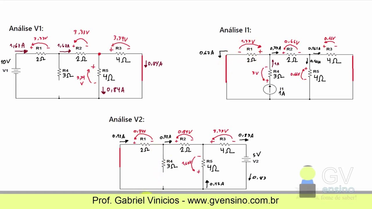 Resolvendo Circuito Complexo usando o Teorema da Superposição - YouTube