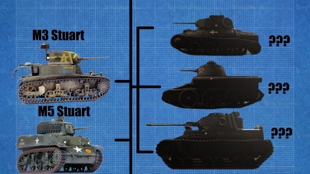 I built the M3/5 Stuart in 3 different styles in Sprocket - YouTube