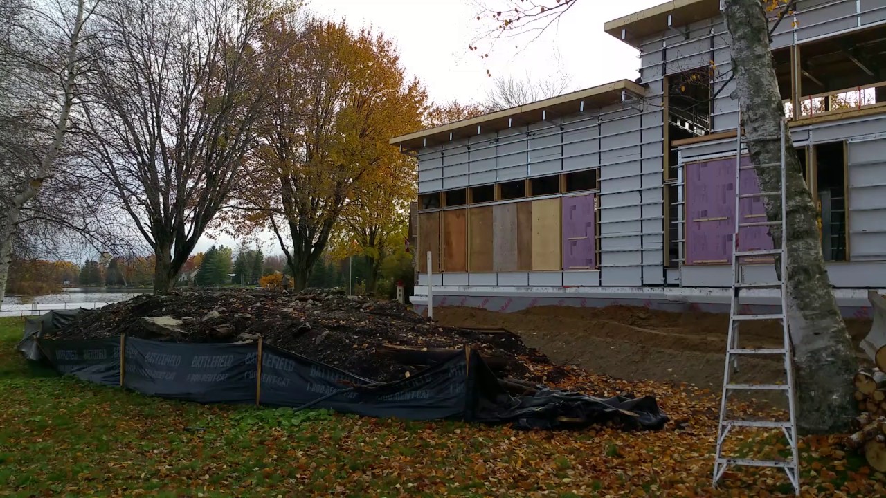 BACKFILL AND ROUGH GRADING FROM THE LAKESIDE - YouTube