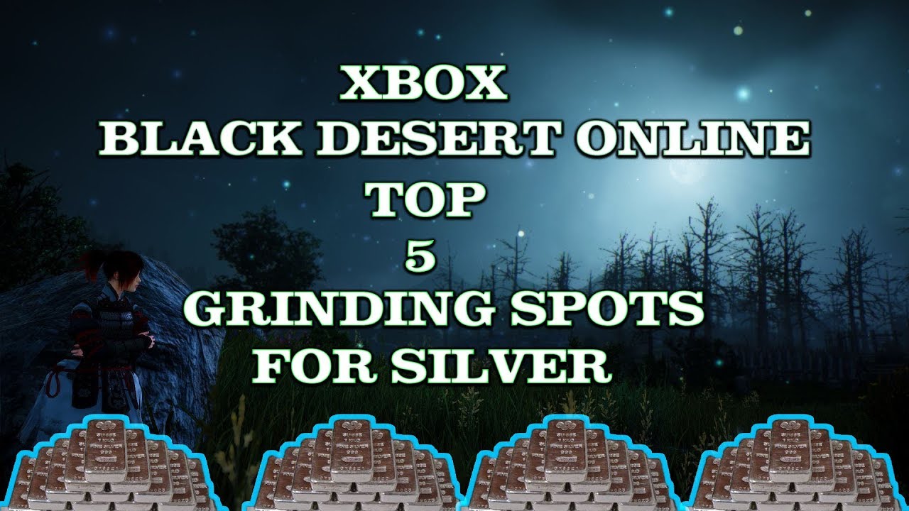 (XboxOne) BLACK DESERT ONLINE TOP 5 SILVER GRIND SPOTS!!!!! - YouTube