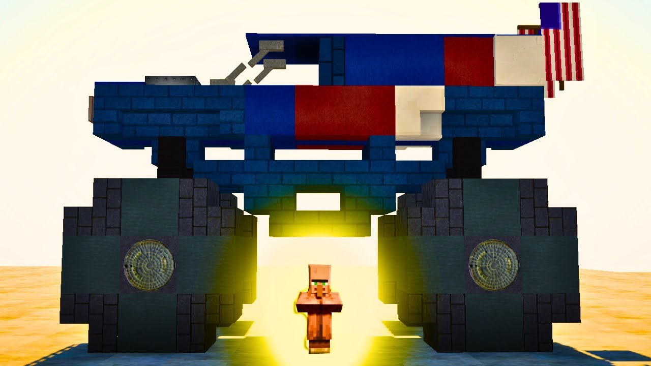 Minecraft American MONSTER Truck | Tutorial - YouTube