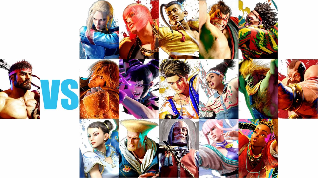 Ryu vs All Characters - SF6 - YouTube