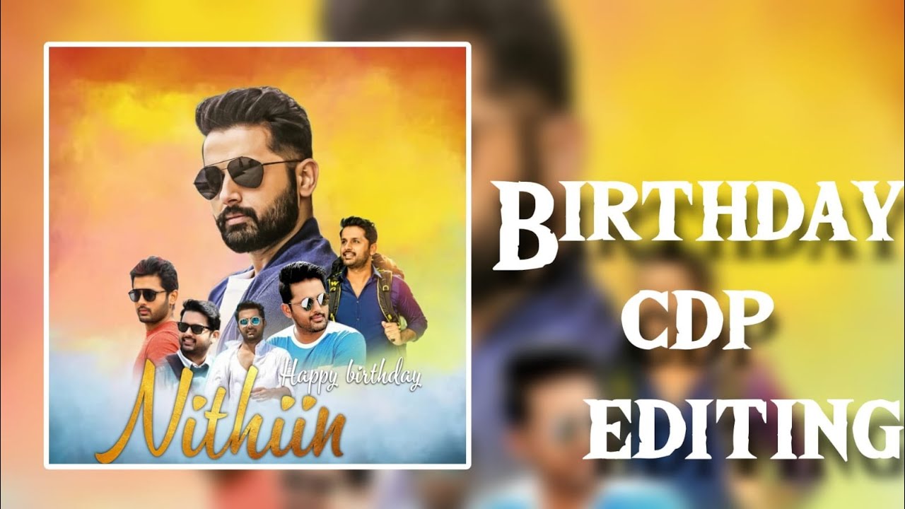 Birthday cdp editing //Annapoorneswari vasanthakumar editing// - YouTube
