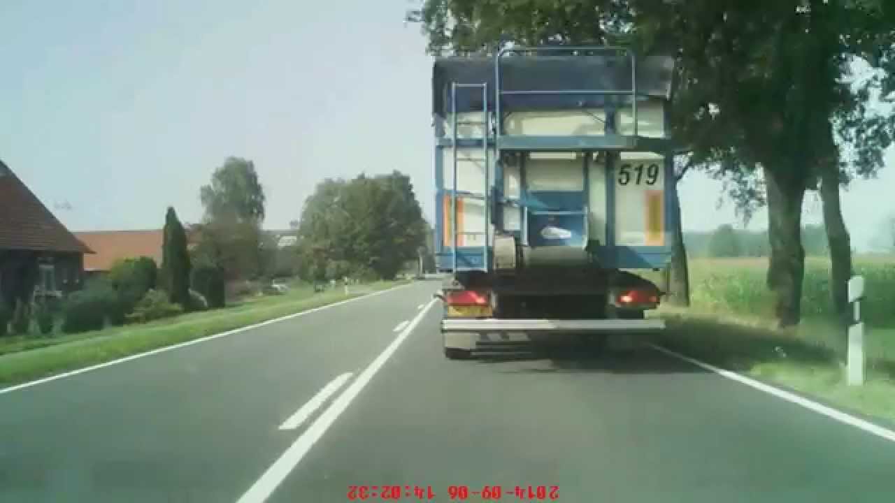 Bundesstraße 6 Nienburg Richtung Bremen (von Wohlenhausen nach Leeste ...
