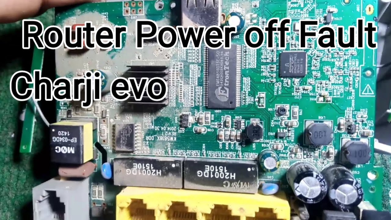 Charji evo ptcl Router Power off Fault | Model No Kasda KW58283 - YouTube