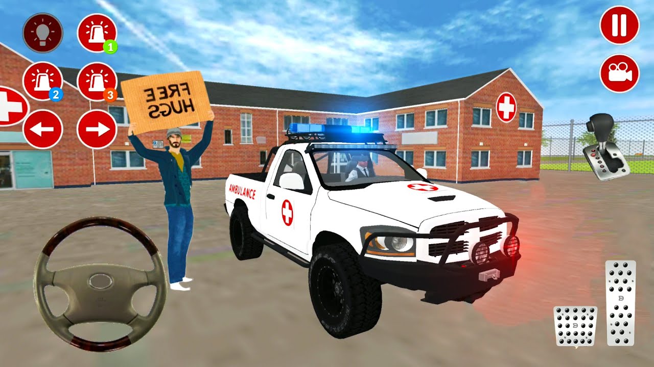 Ambulance Pickup Truck Drive #3 In Emergency Simulator - Hospital Cars ...