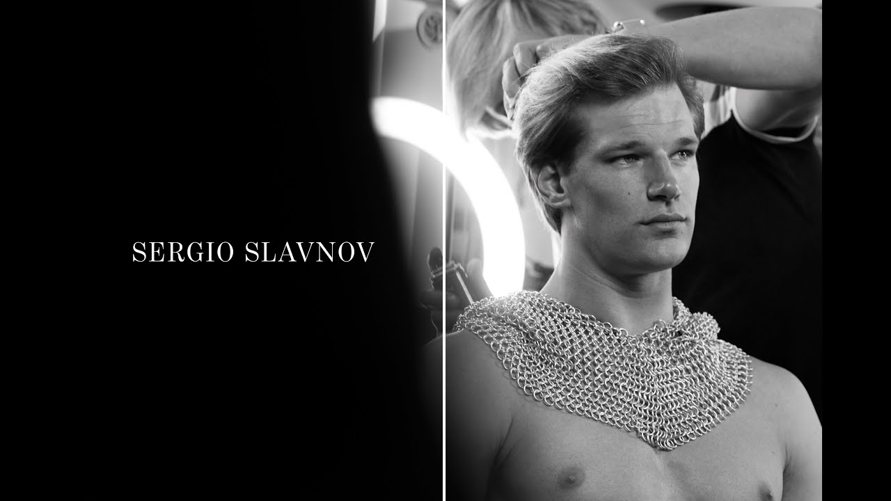 Hairstyling Before Male Model's Medieval Photo Shoot - YouTube