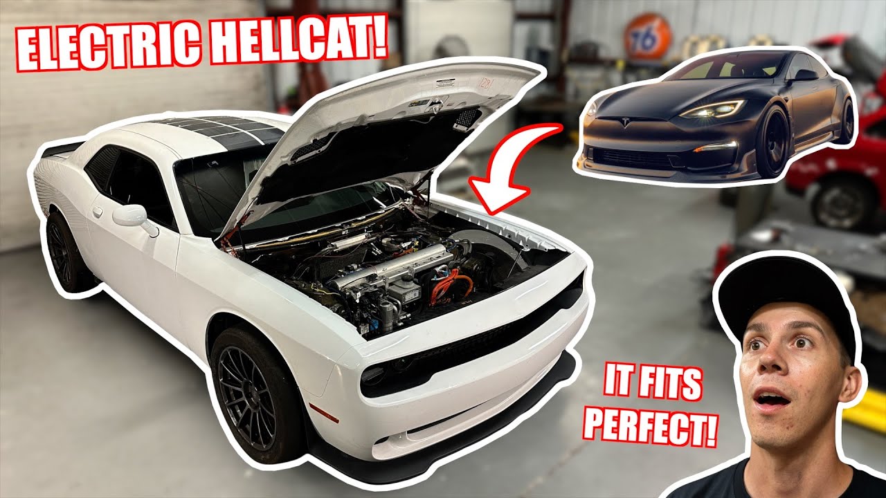 I Body Swapped My Tesla Plaid With a HELLCAT! - YouTube